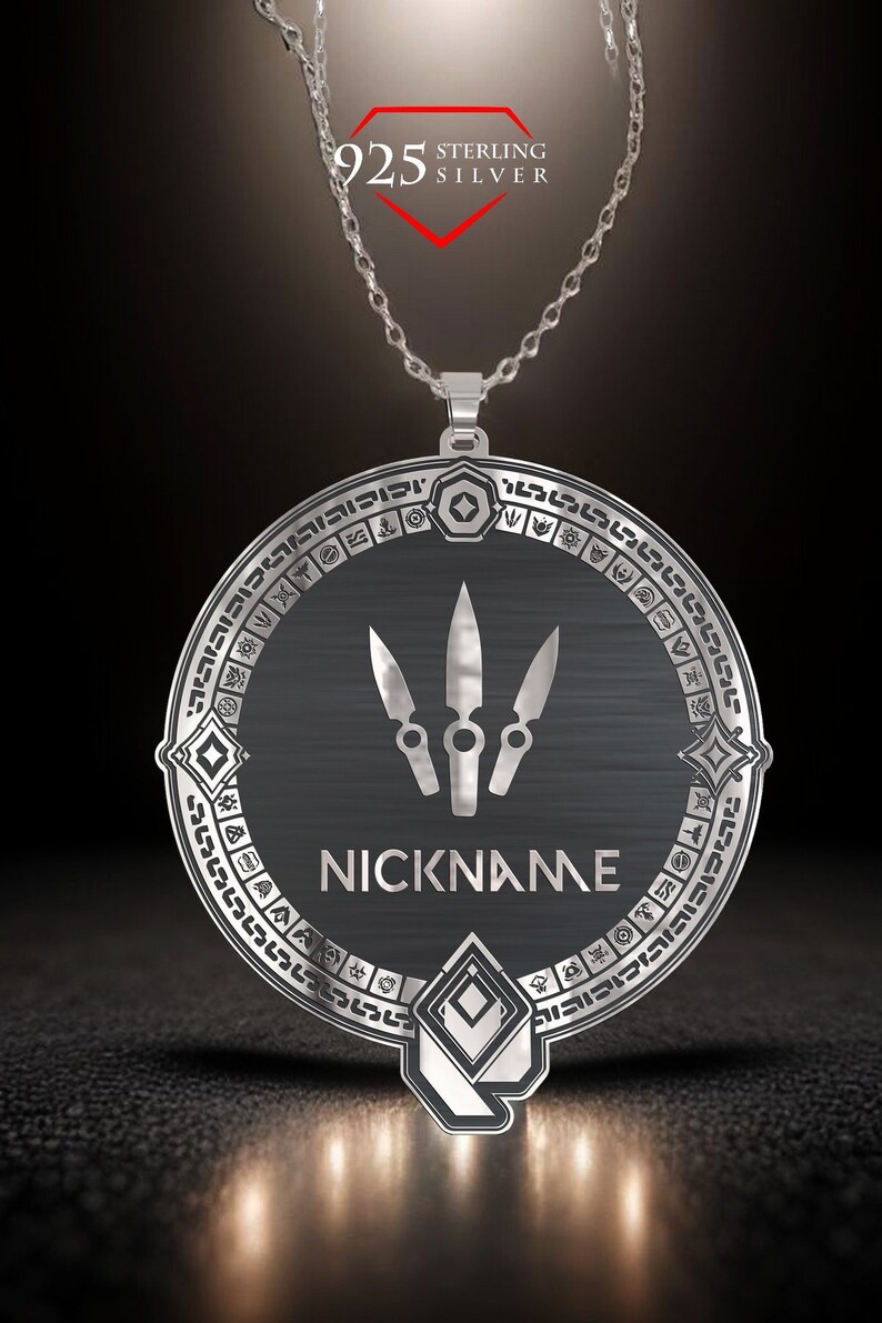 Personalized Valorant Necklace , Custom Necklace , Valorant Pendant ...