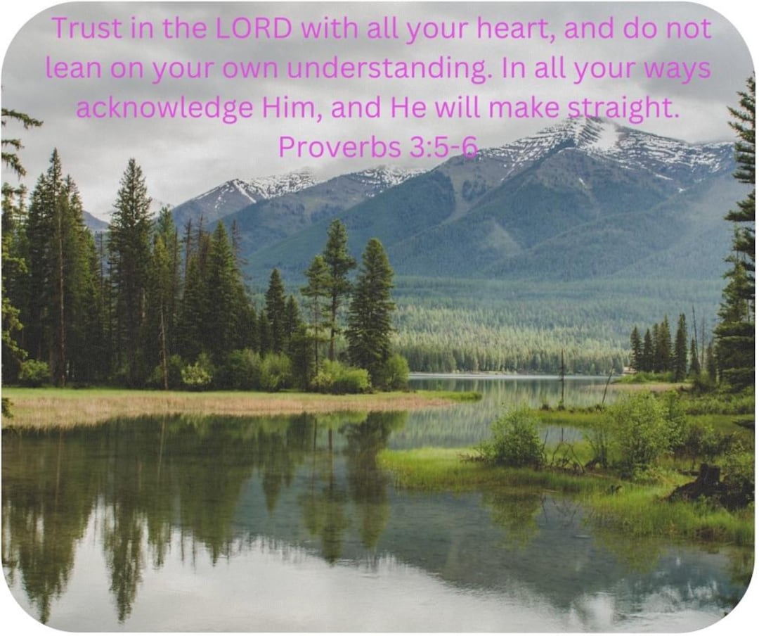 Religious Mouse Pad Christian Desk Decor Scripture Office Supplies ...
