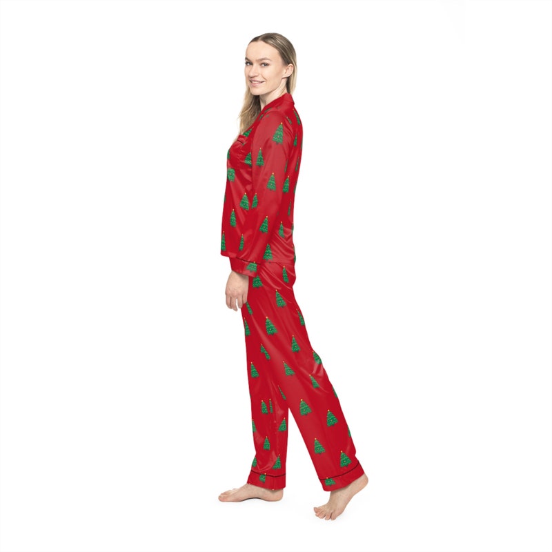 Satin Christmas Pajamas - Etsy