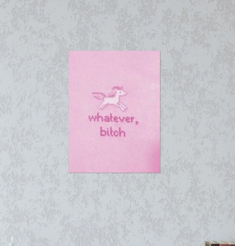 Bold whatever, Bitch Poster for Sassy Home Decor Funny Typography Art ...