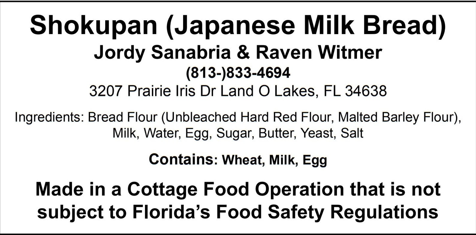 Shokupan Loaf (japanese Milk Bread) - Etsy