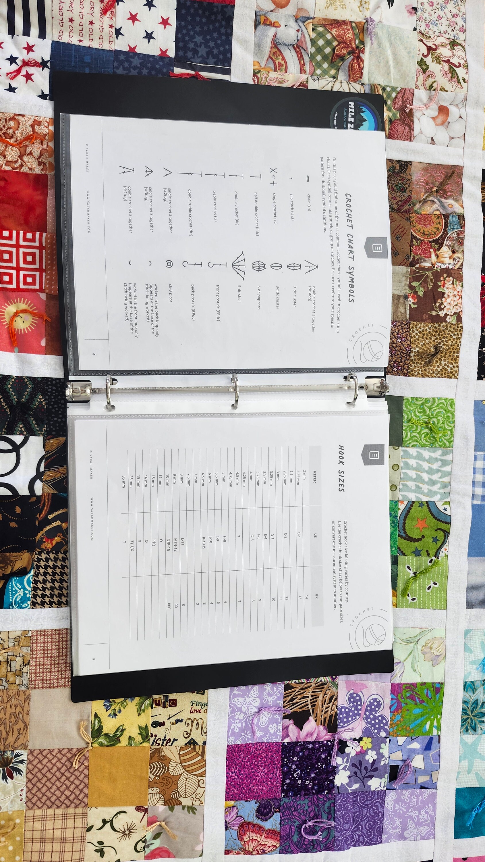 3 Ring Binder Crochet Pattern Holder - Etsy