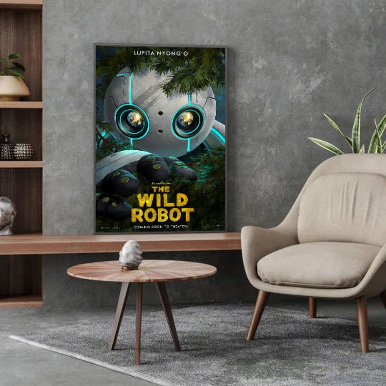 The Wild Robot Movie Poster, Canvas Poster, Room Decoration, Parlor ...