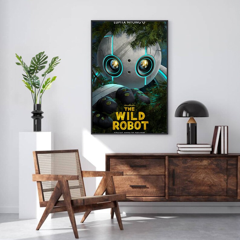 The Wild Robot Movie Poster, Canvas Poster, Room Decoration, Parlor ...