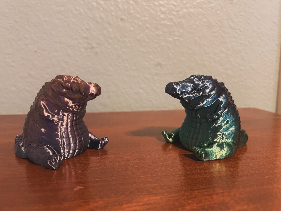 3-D Printed Fat Crocodile. - Etsy