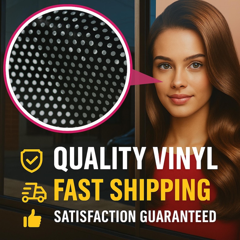 Custom Salon Window Decal: Perforated Vinyl Storefront Advertisement - Etsy