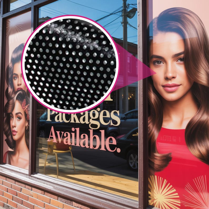 Custom Vehicle Window Wrap – Full Color Perforated Vinyl Graphic for ...