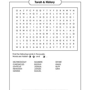 Books of the Bible Word Searches - Etsy