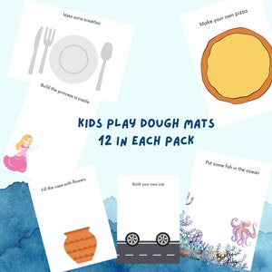 Animal Play Dough Mats - Digital Download, Play Dough Activity ...