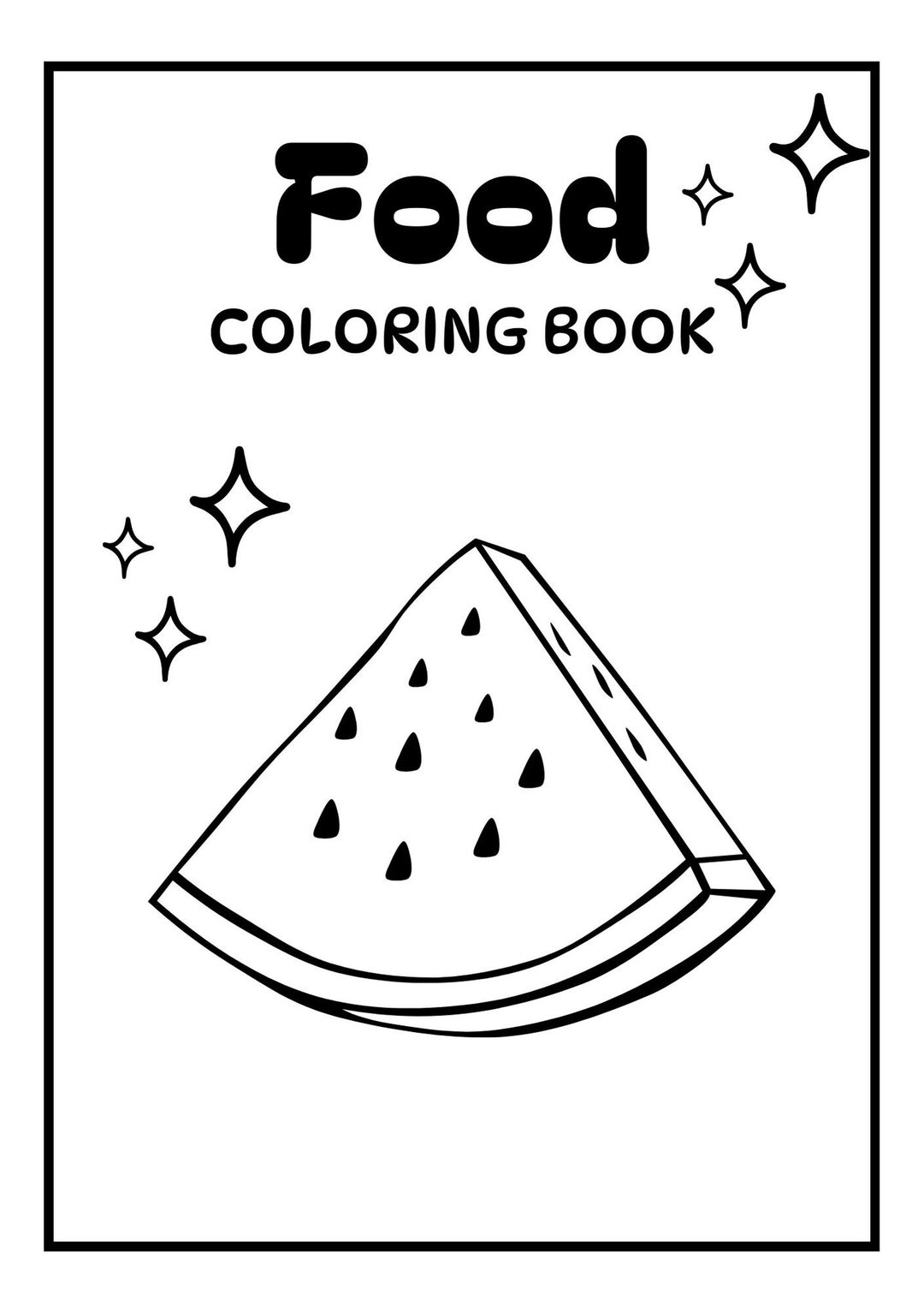 Food Coloring Book for Kids - Etsy