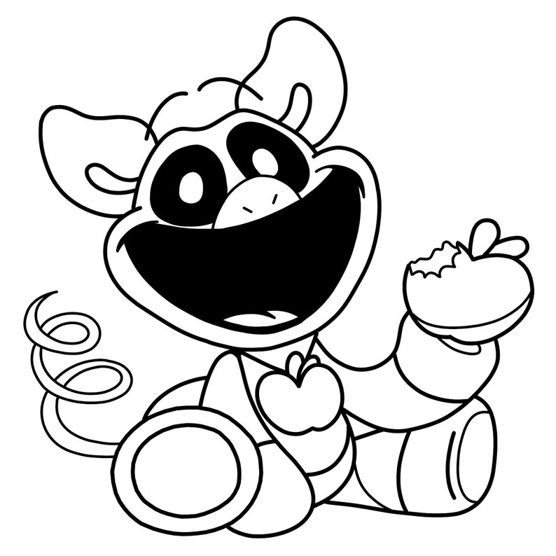 Smiling Critters Picky Piggy Printable Coloring Page - Etsy