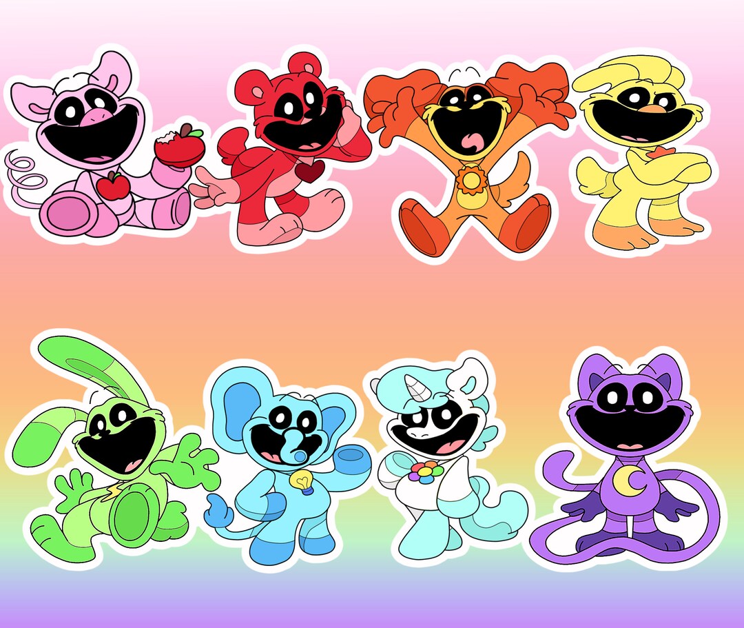 Smiling Critters Craftycorn Printable Coloring Page - Etsy