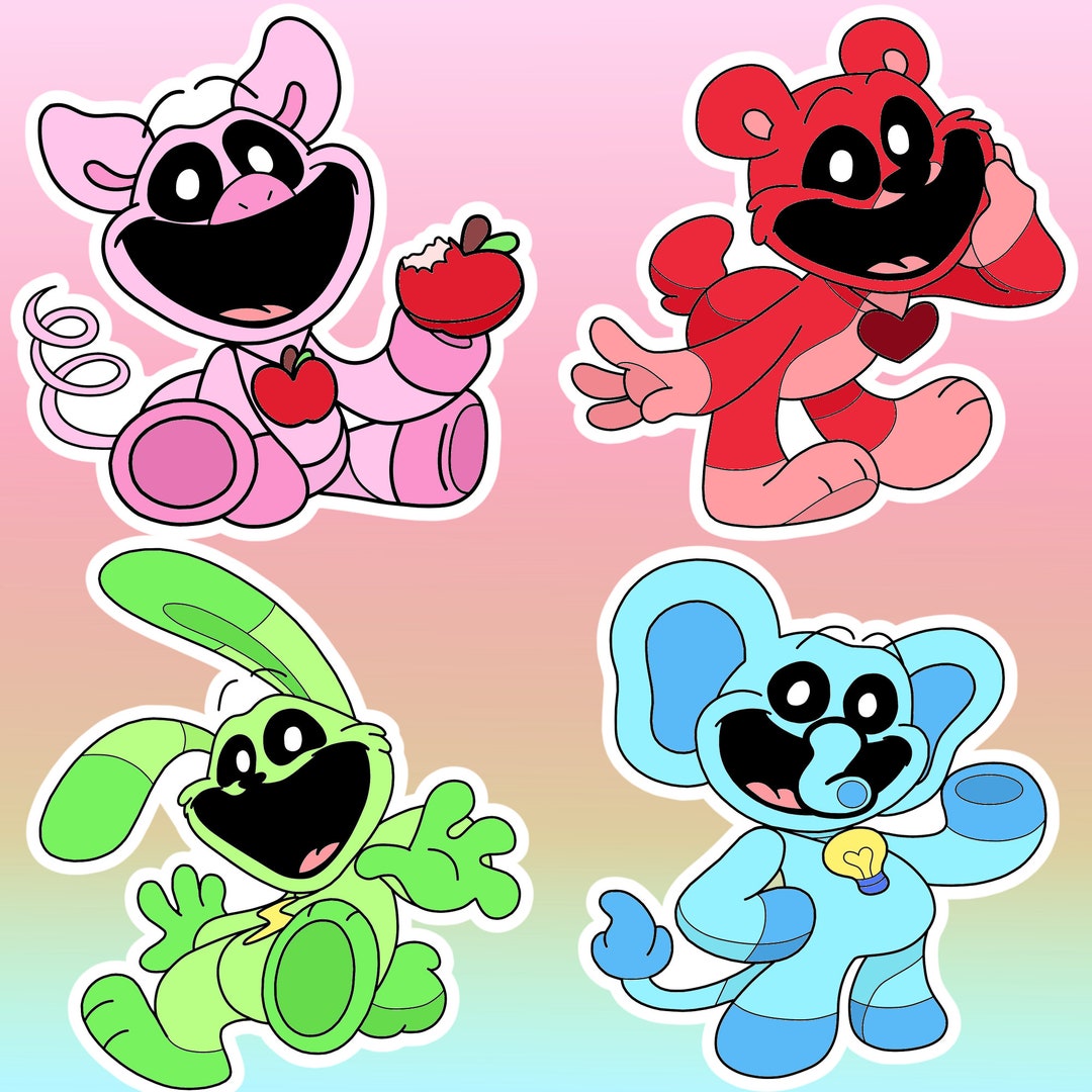 Smiling Critters Printable Coloring Page - Etsy Australia