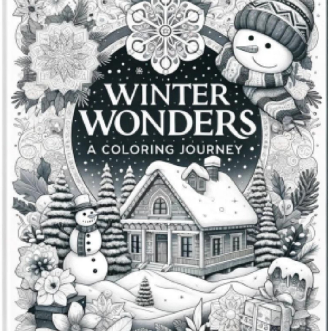 Winter Coloring Book - Etsy