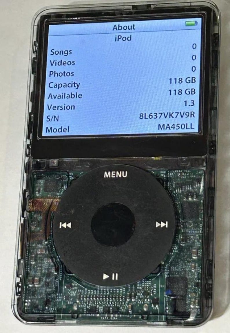 Ipod Classic 5.5th Gen | Black Edition | Bluetooth Mod | 2TB SSD | 3000 ...