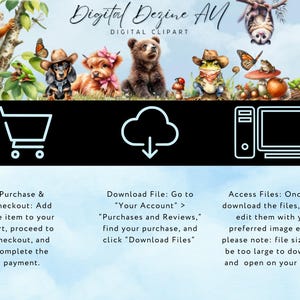 Baby Safari Animals Clipart Bundle, Cute Baby African Animals Digital ...