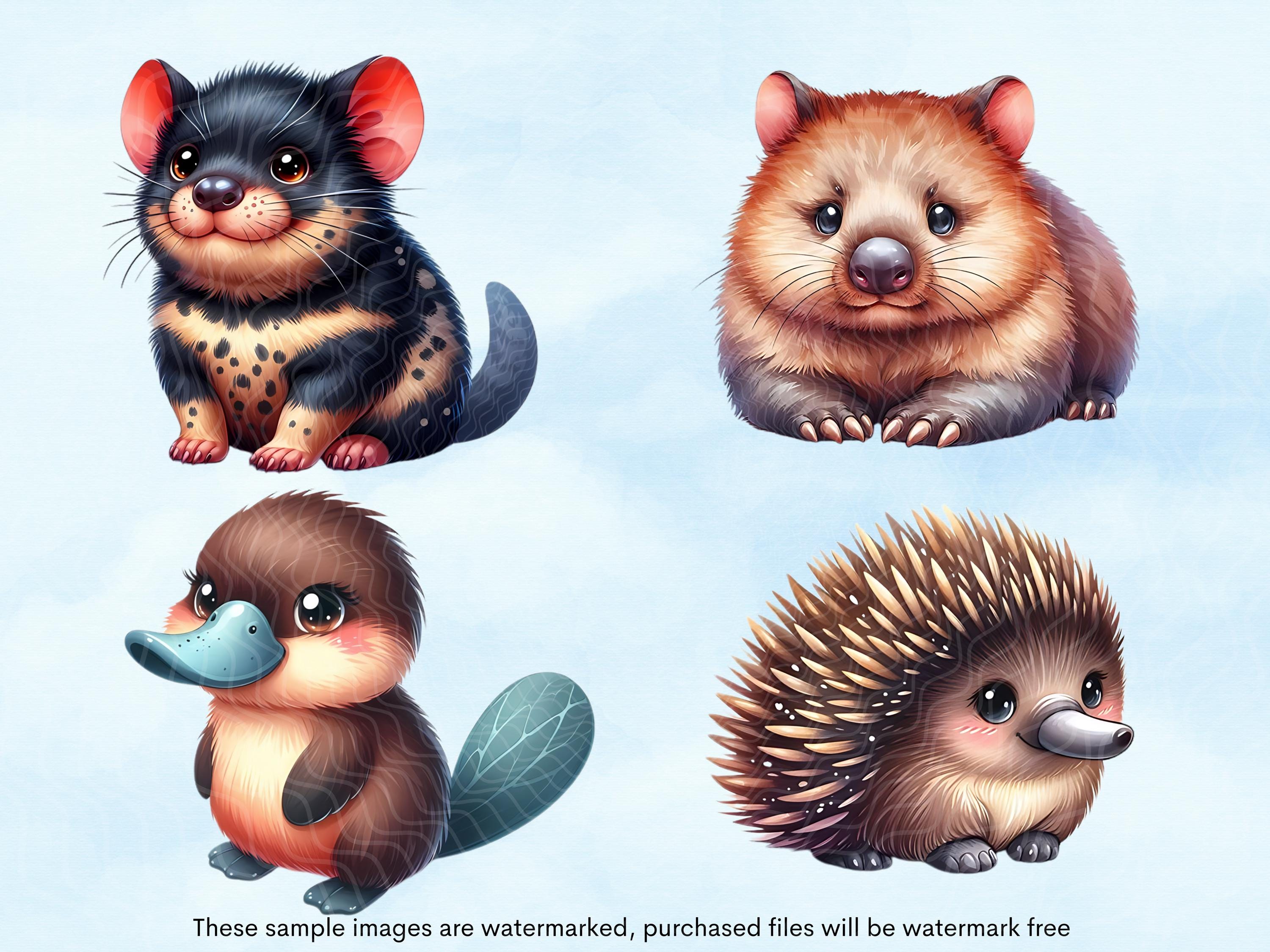Australian Wildlife Clipart Bundle: Nursery Animals (digital Download ...