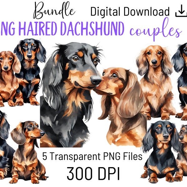Dachshund Clipart - Etsy