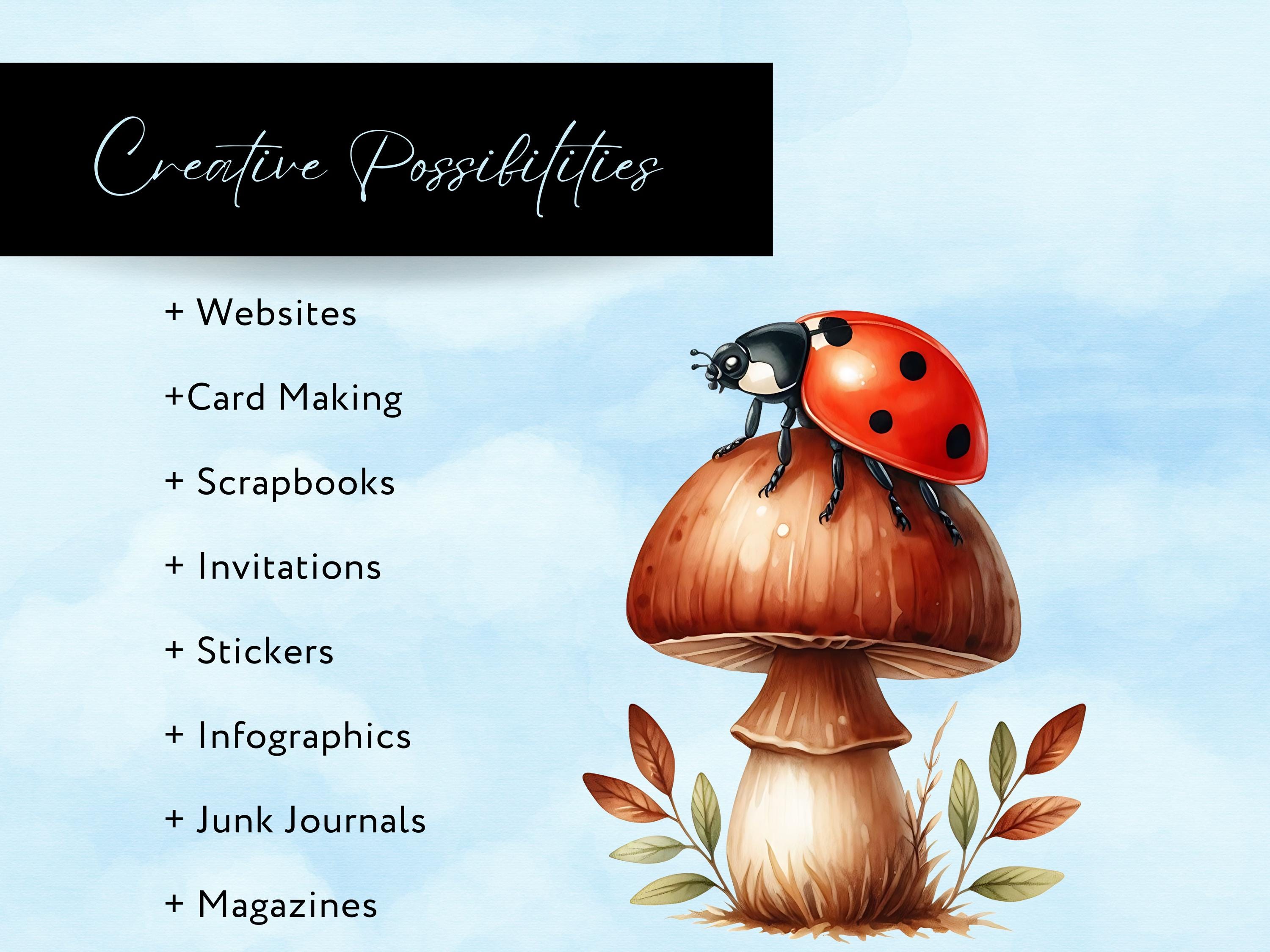 Woodland Goblincore Clipart: Watercolor Forest Creatures (PNG Digital ...