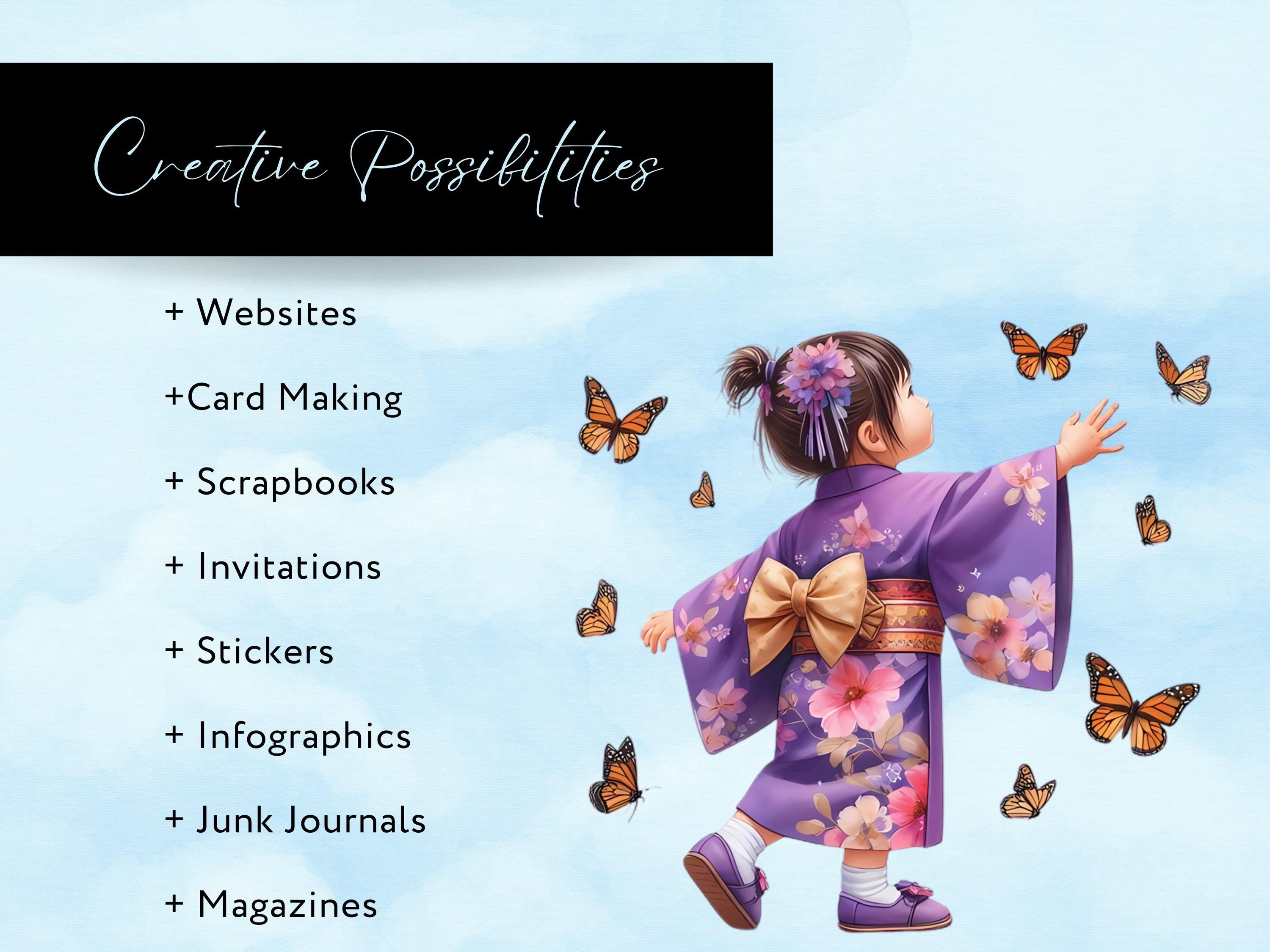 Butterfly Girls Clipart Bundle: Watercolor Pngs (digital Download) - Etsy