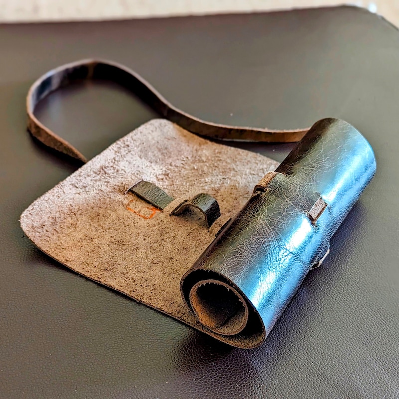 Unique Leather Pen Roll - Etsy