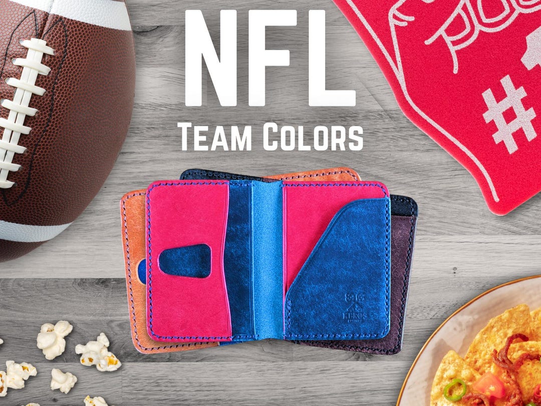 Custom Football Team Wallet, Personalized Mens Custom Leather Gifts ...