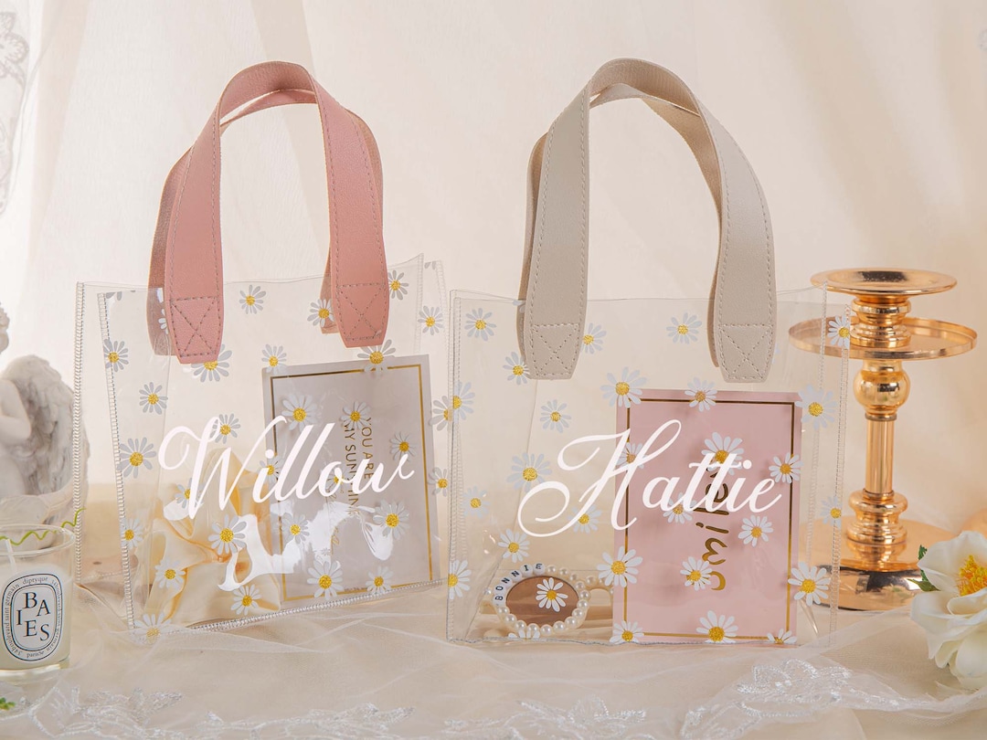 Proposal Daisy Tote,flower Girl Bag,flower Girl Proposal Gift,personalized Flower Girl Bag ...