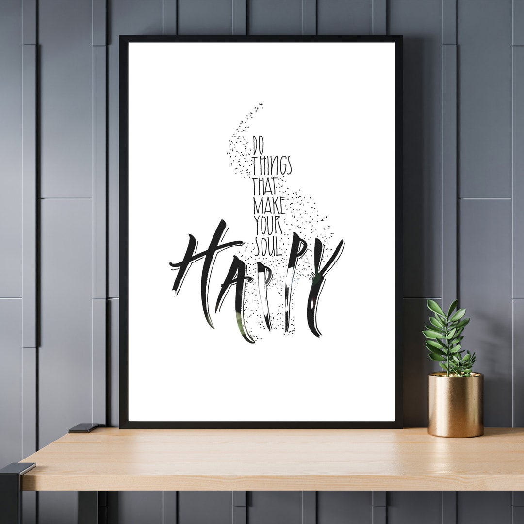 Art Print Picture Calligraphy Art Poster Motivation Instant Digital ...
