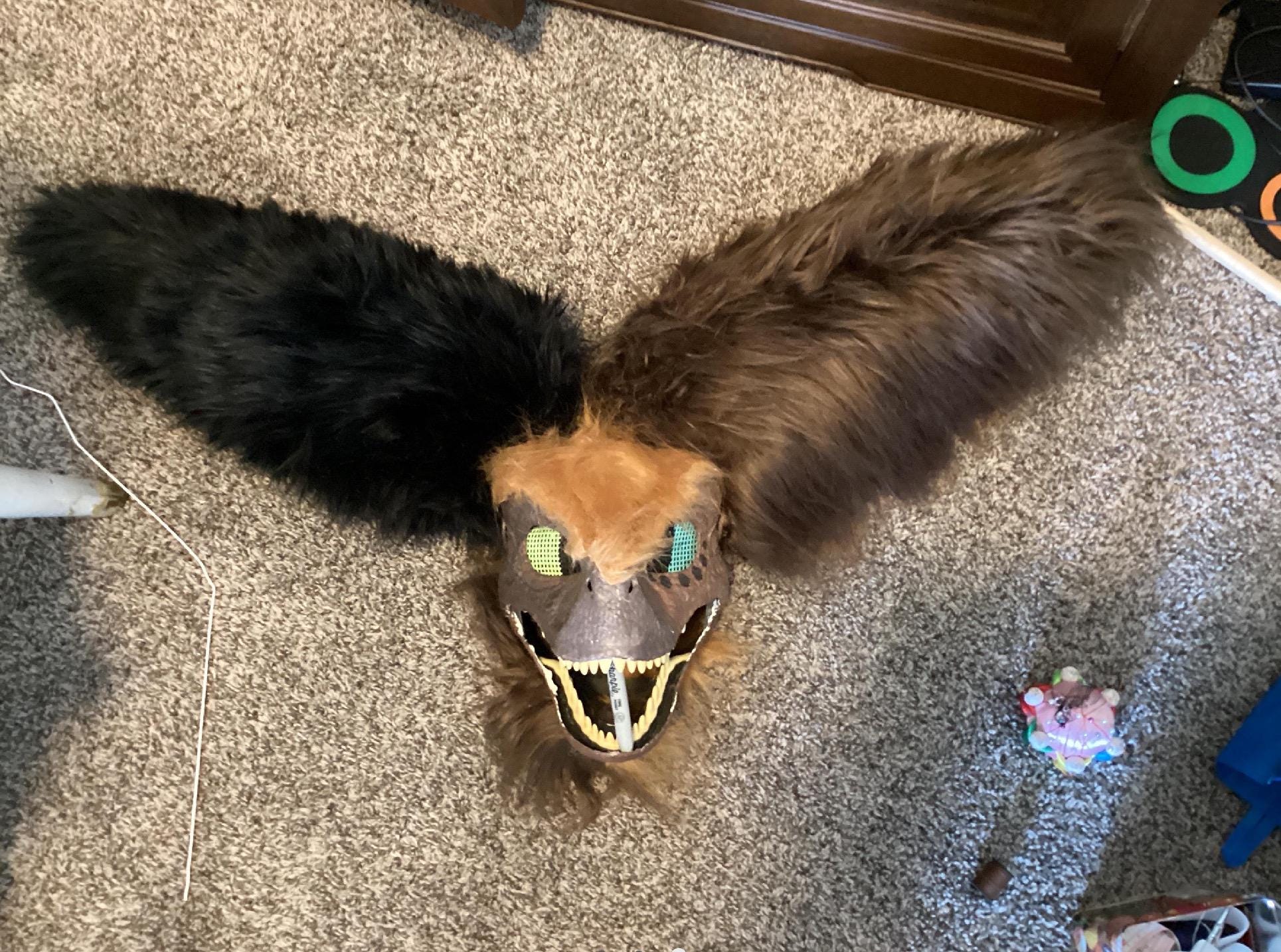 Custom Dinosaur Mask (blue) - Etsy