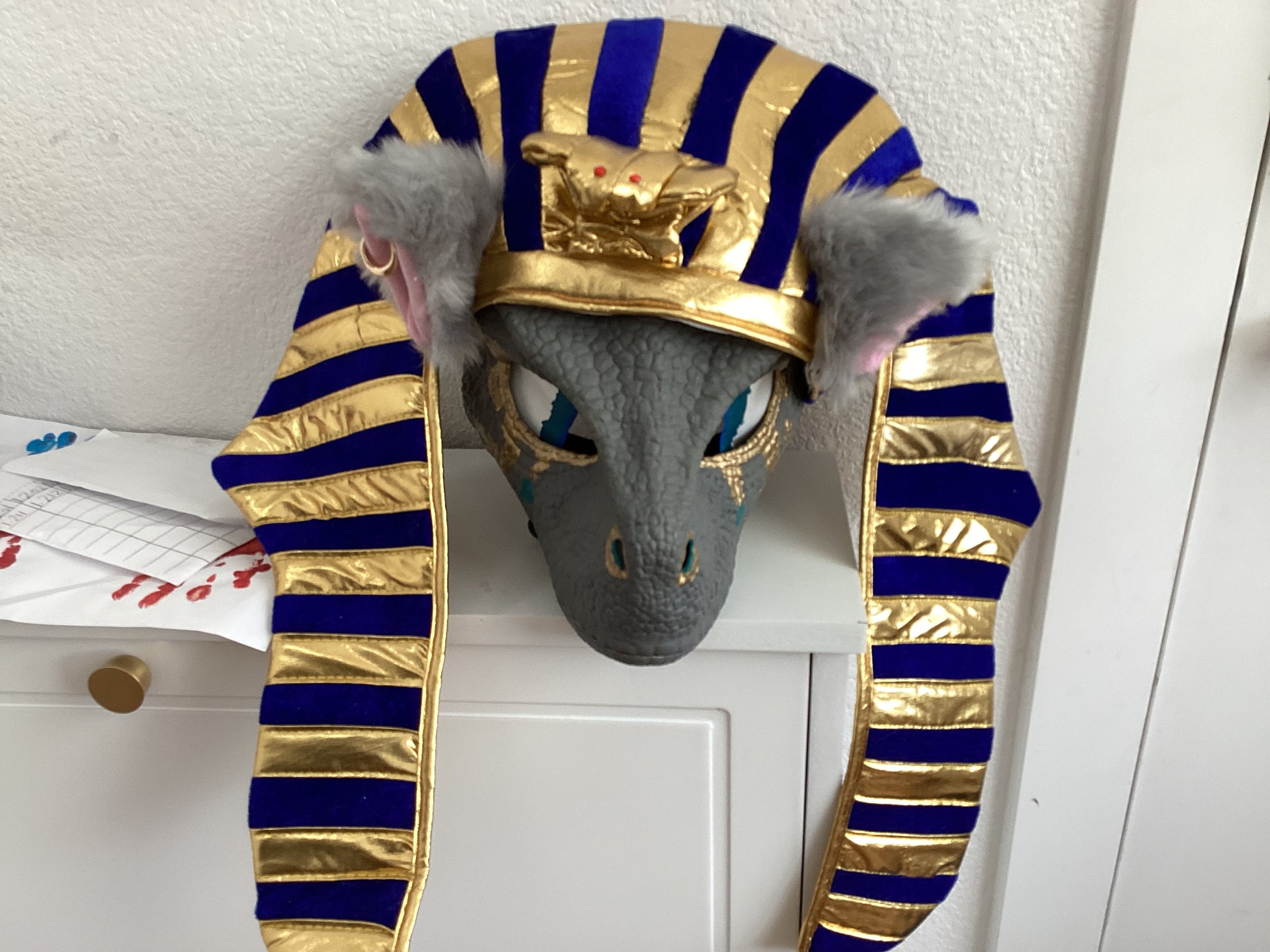 Custom Dinosaur Mask (blue) - Etsy