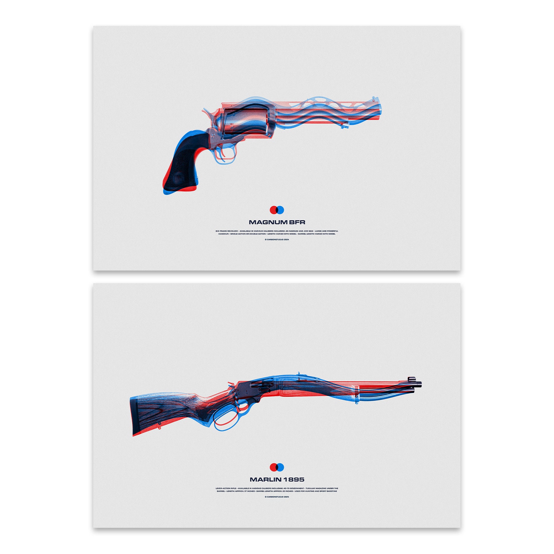 Firearm Prints, Gun Prints, Gun Enthusiast Gift for Him Rifle Pistol ...