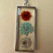 Tri Color Pressed Flower Pendant - Etsy