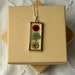 Tri Color Pressed Flower Pendant - Etsy