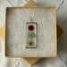 Tri Color Pressed Flower Pendant - Etsy