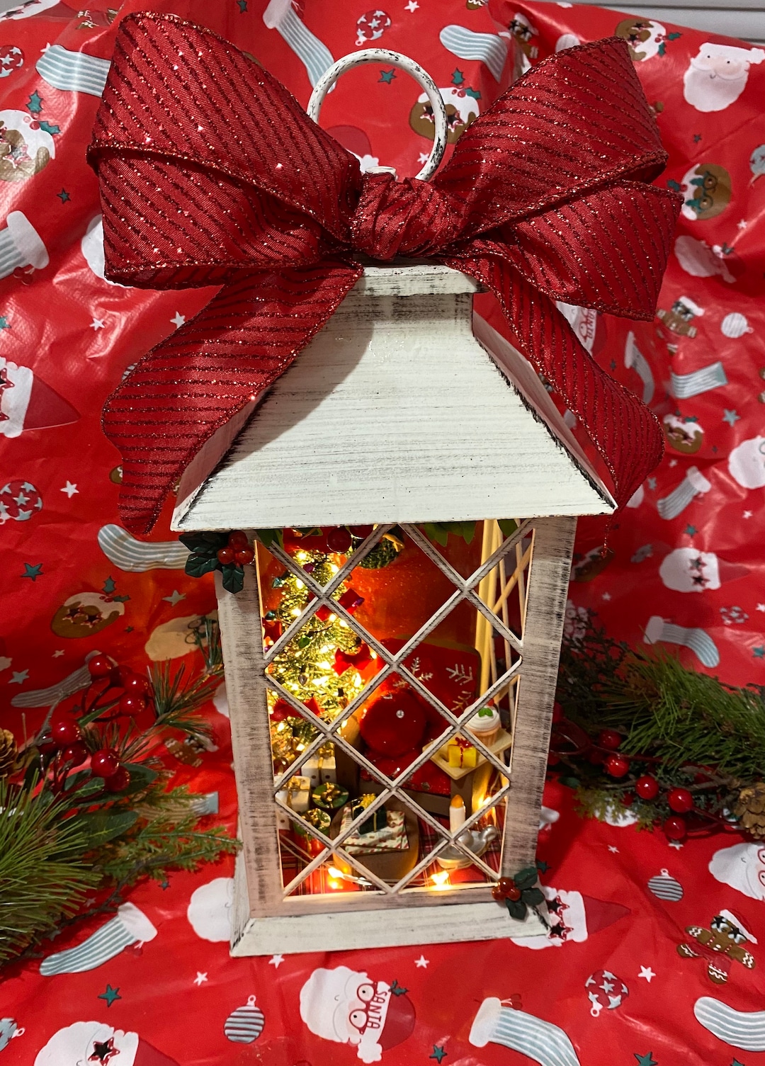 Beautiful Christmas Scene Lantern, Christmas Decoration, Ornament - Etsy