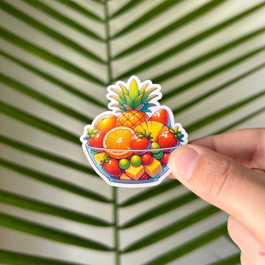 Fruit Salad Sticker of Bowl of Fruit Sticker Summer Themed Sticker for ...