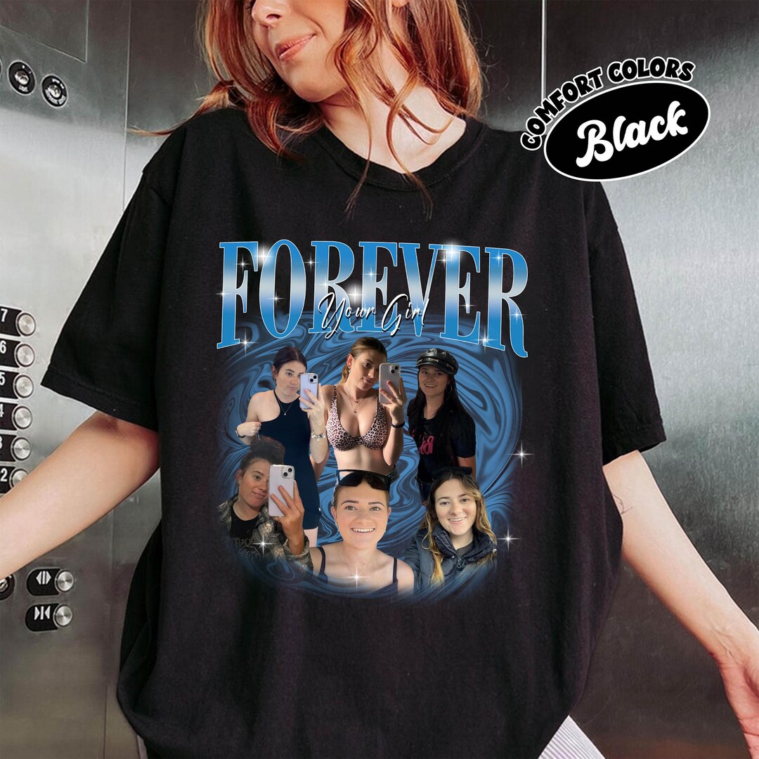 T-shirt With Girlfriend Face, Custom Girlfriend Boyfriend T-shirts ...