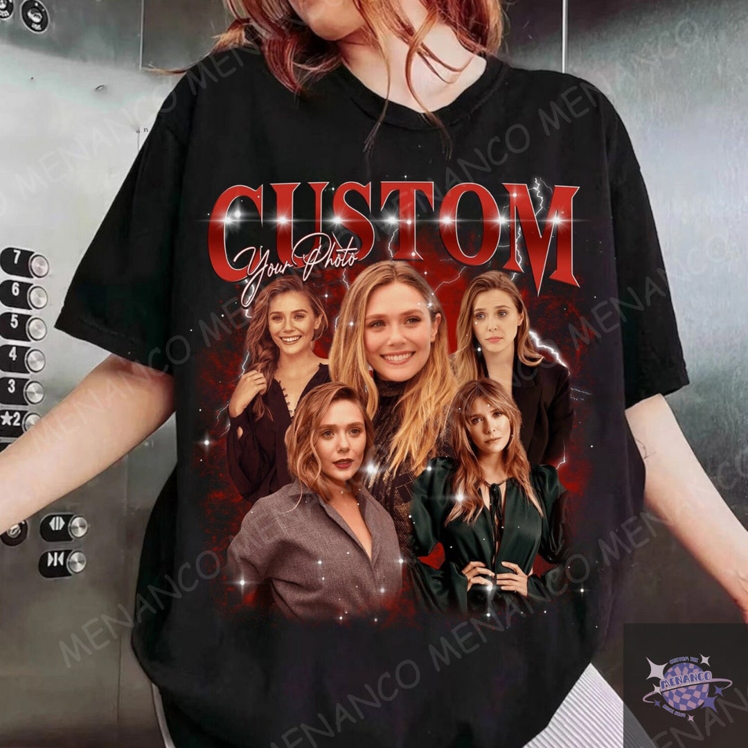 Customizable 90s Bootleg Rap Tee, Custom Photo Shirt, Custom Gf's ...