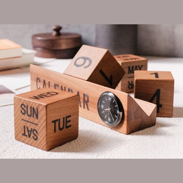 Wooden Calendar - Etsy