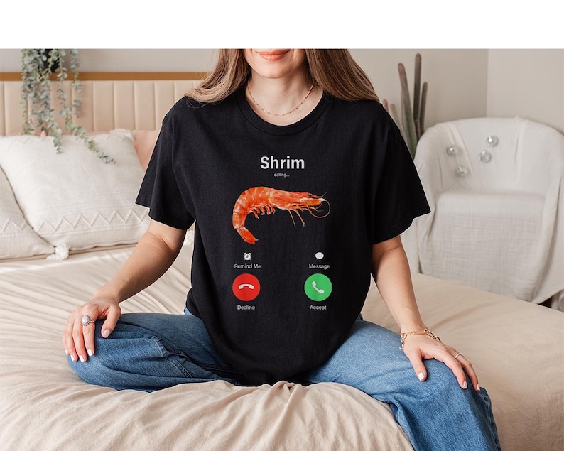 Radioactive Shrimp is Calling Funny Meme T-shirt, Quirky Gift for ...