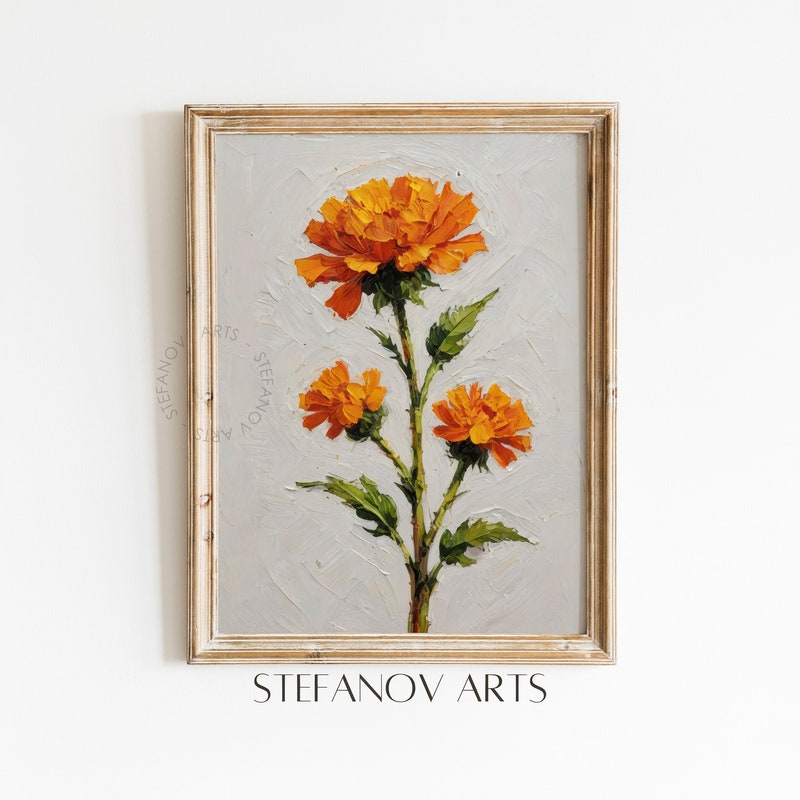 Marigold Print - Etsy