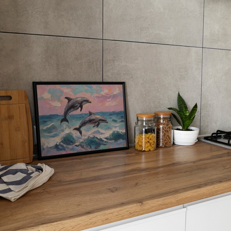 Vintage Dolphins Printable Wall Art, Nursery Wall Art, Coquette Room ...