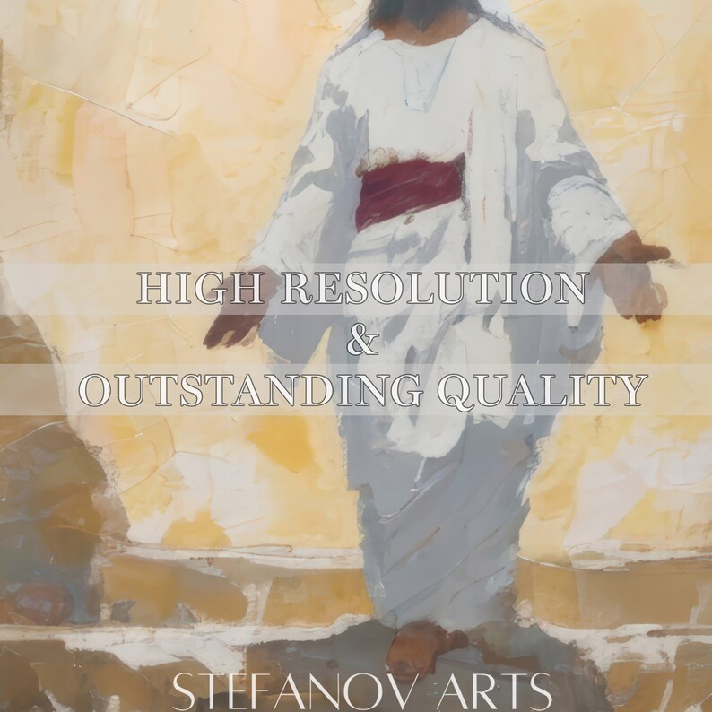 Stairs of the Beatitudes Christian Wall Art, Christian Nativity ...