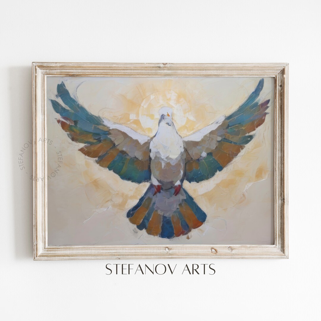 The Holy Spirit as a Dove Christian Wall Art, Christian Nativity ...