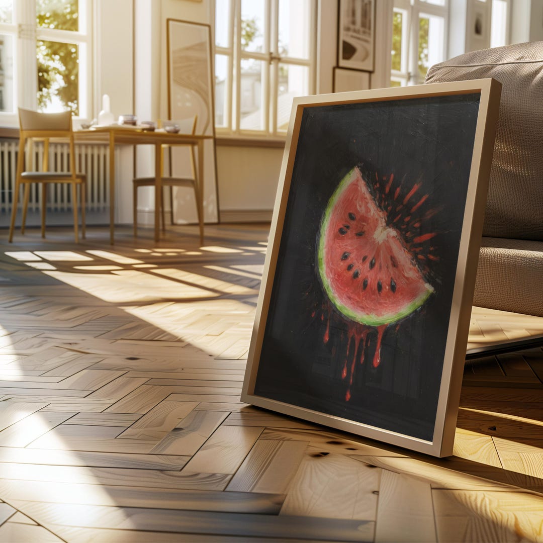 Dripping Watermelon by R.stefanov | Printable Dark Academia Wall Art ...