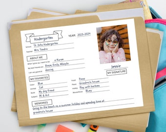 Printable Memory Box File Labels, Digital Download School Memories File ...