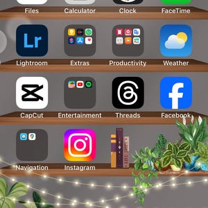Cozy Bookshelf Wallpaper for iPhone 12/13/14, Organised Shelf Home ...