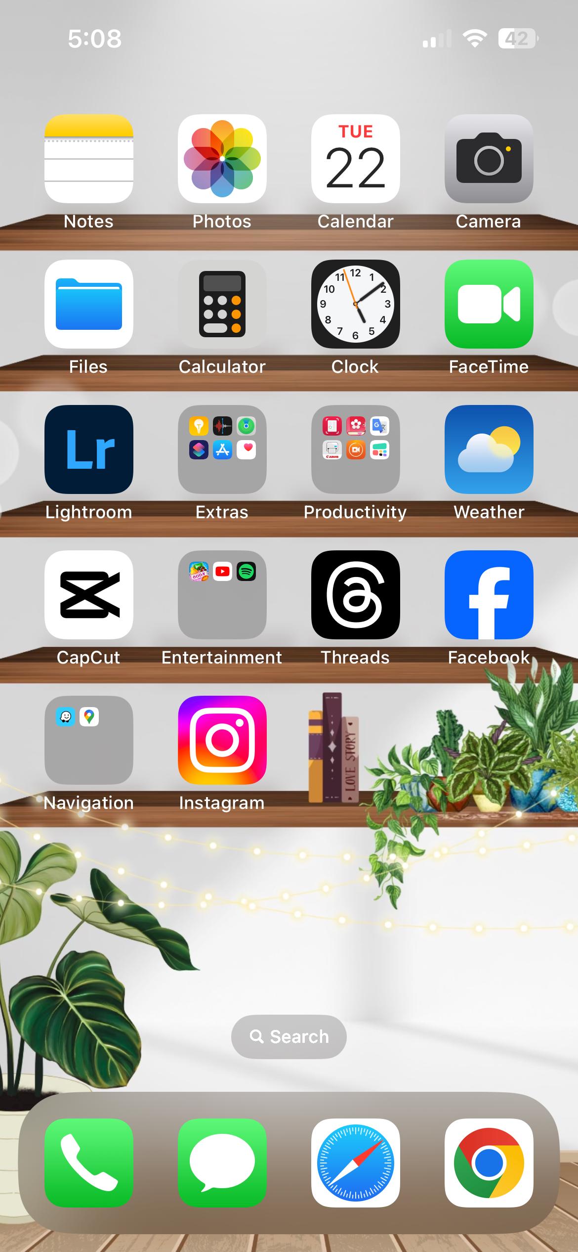 Cozy Bookshelf Wallpaper for iPhone 12/13/14, Organised Shelf Home ...