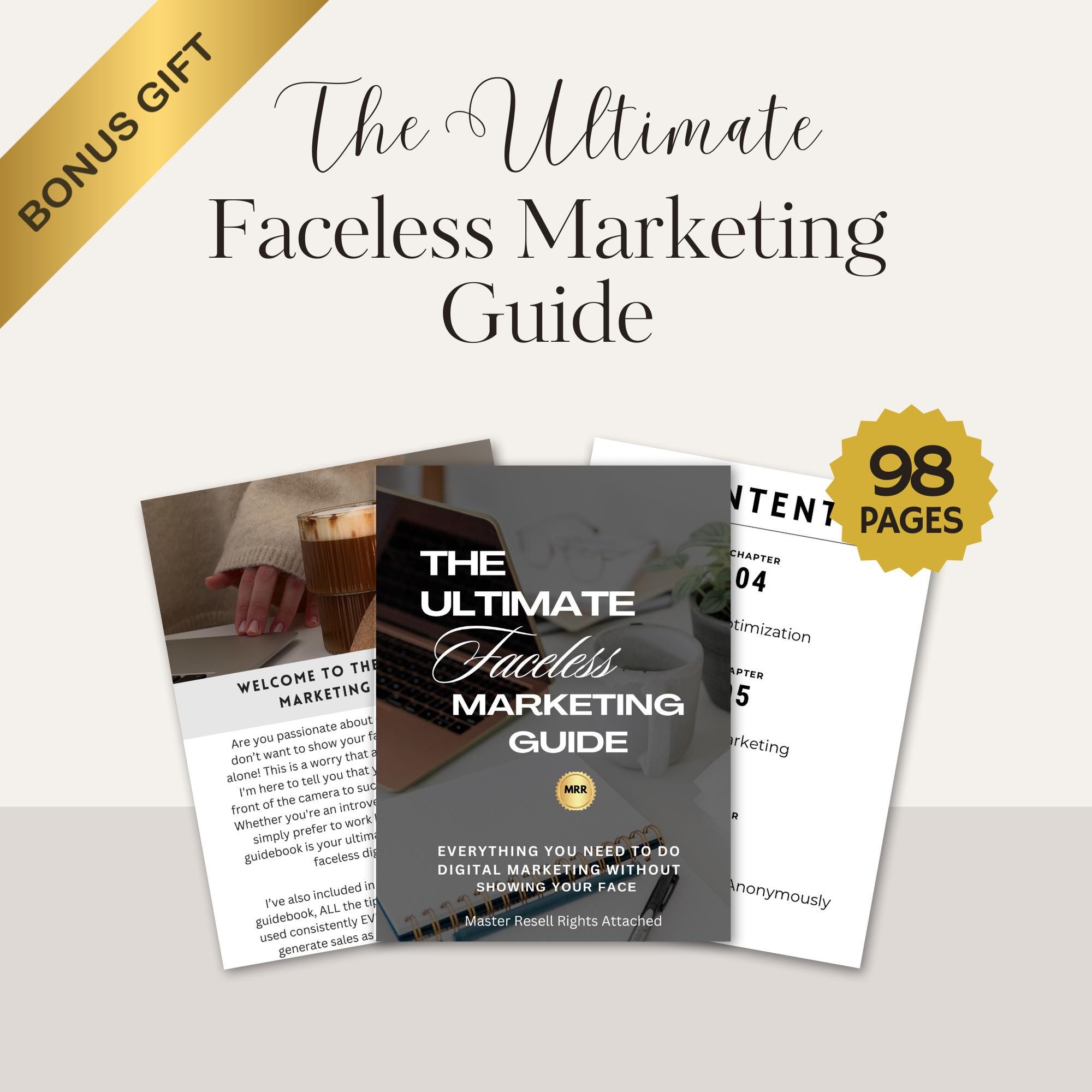 Aesthetic Faceless Stock Photos Girl Bundle With PLR MRR Stock Images ...