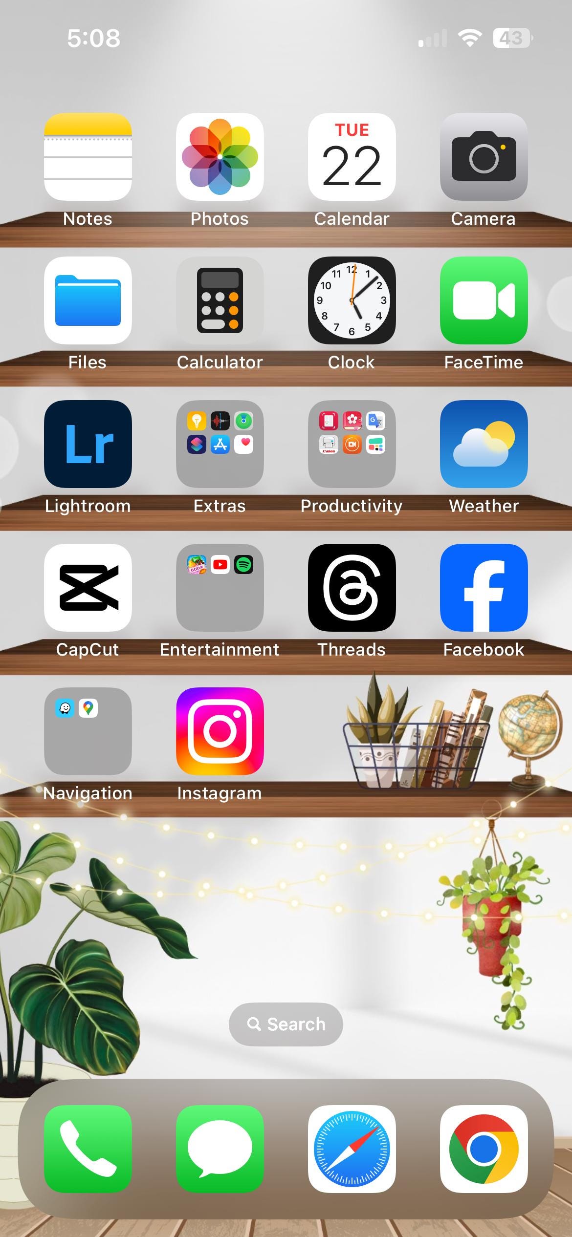 Cozy Bookshelf Wallpaper for iPhone 12/13/14, Organised Shelf Home ...